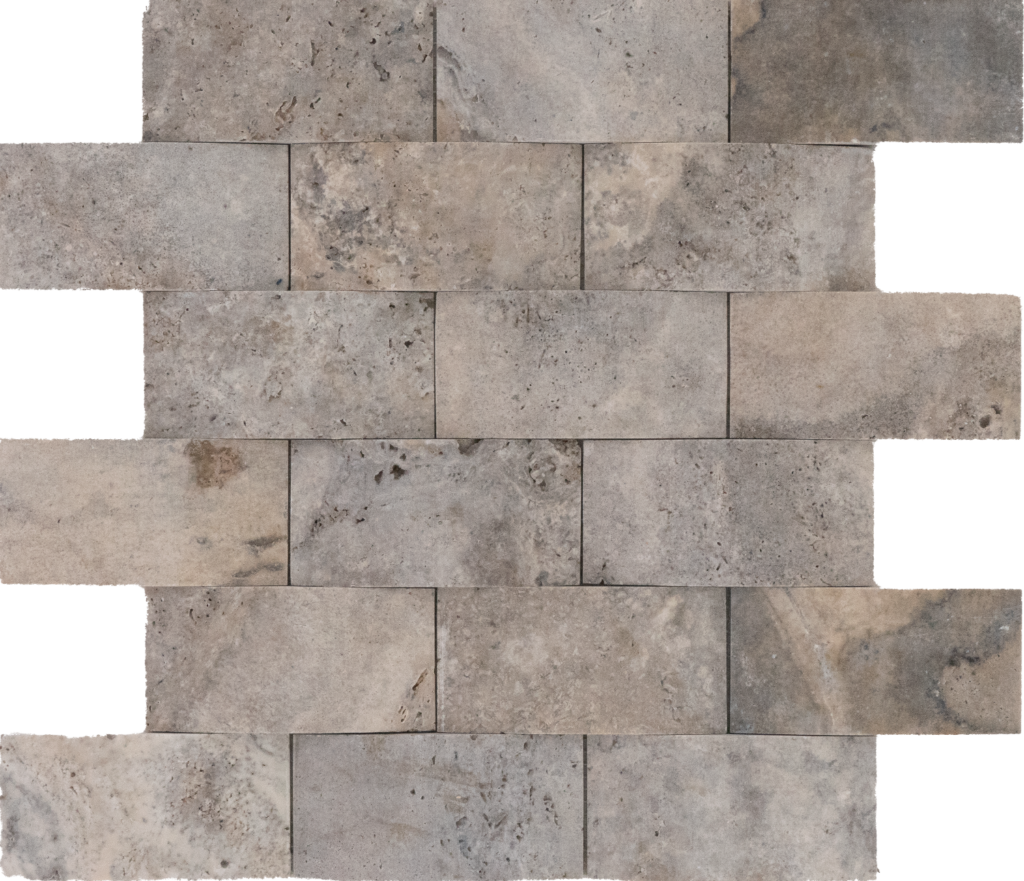 2×4 Nordic Silver Honed Braid ® - Keystone Tile