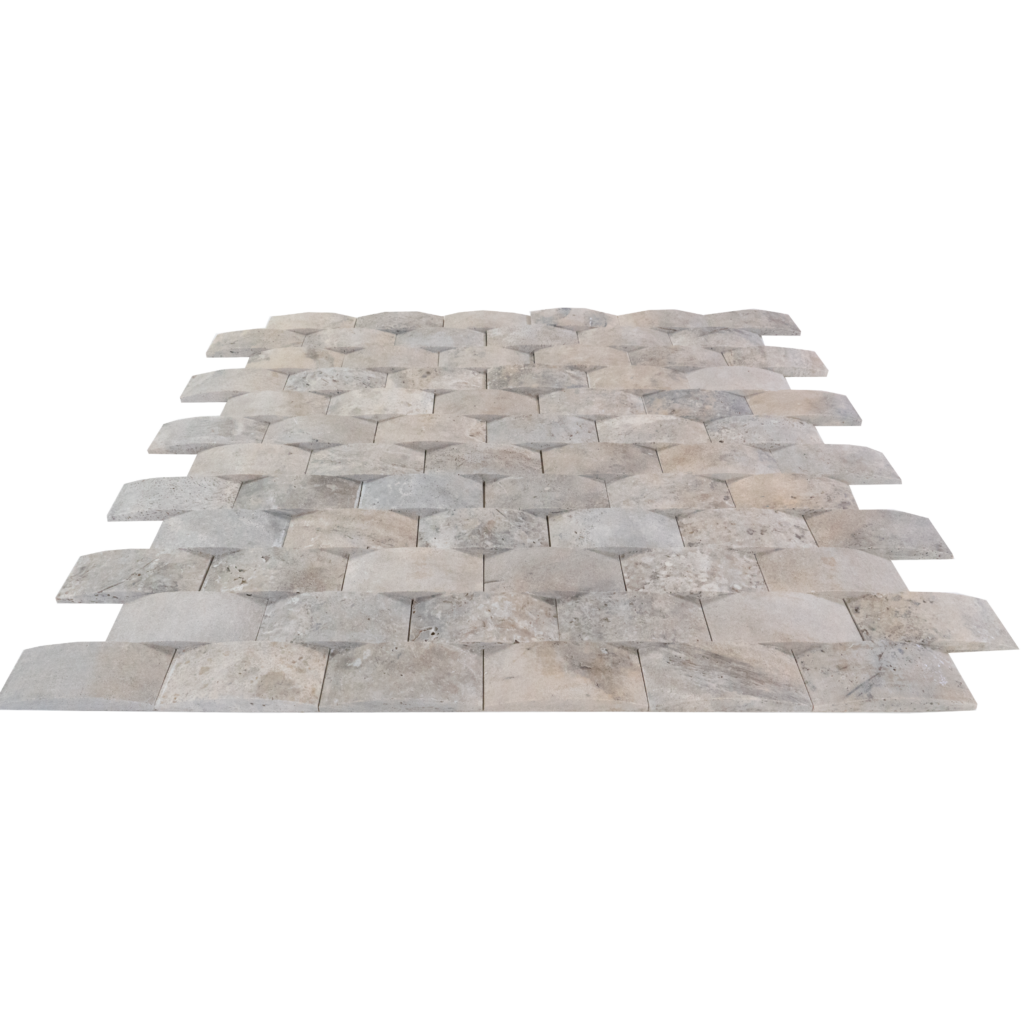 2X4 Nordic Silver Honed Braid ® - Keystone Tile