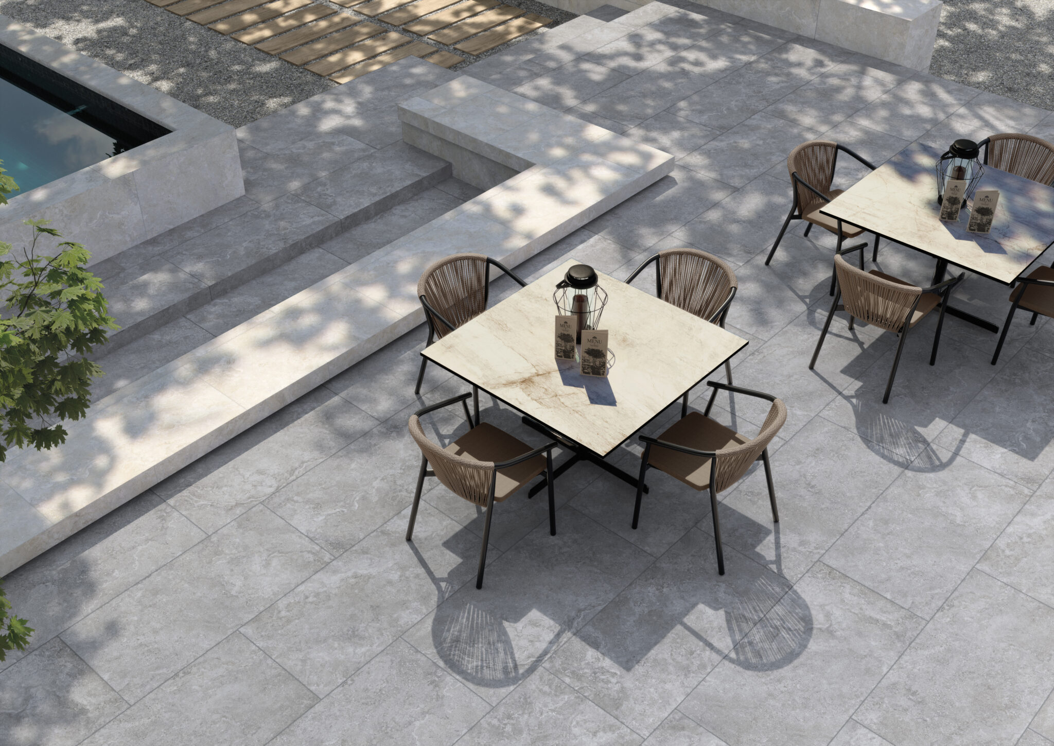 24×36 Dolomia Grey Porcelain Pavers - Keystone Tile