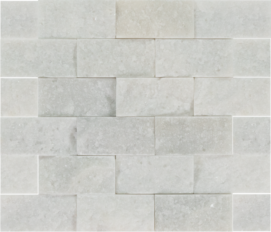 2×4 Snow White Split Face ® - Keystone Tile