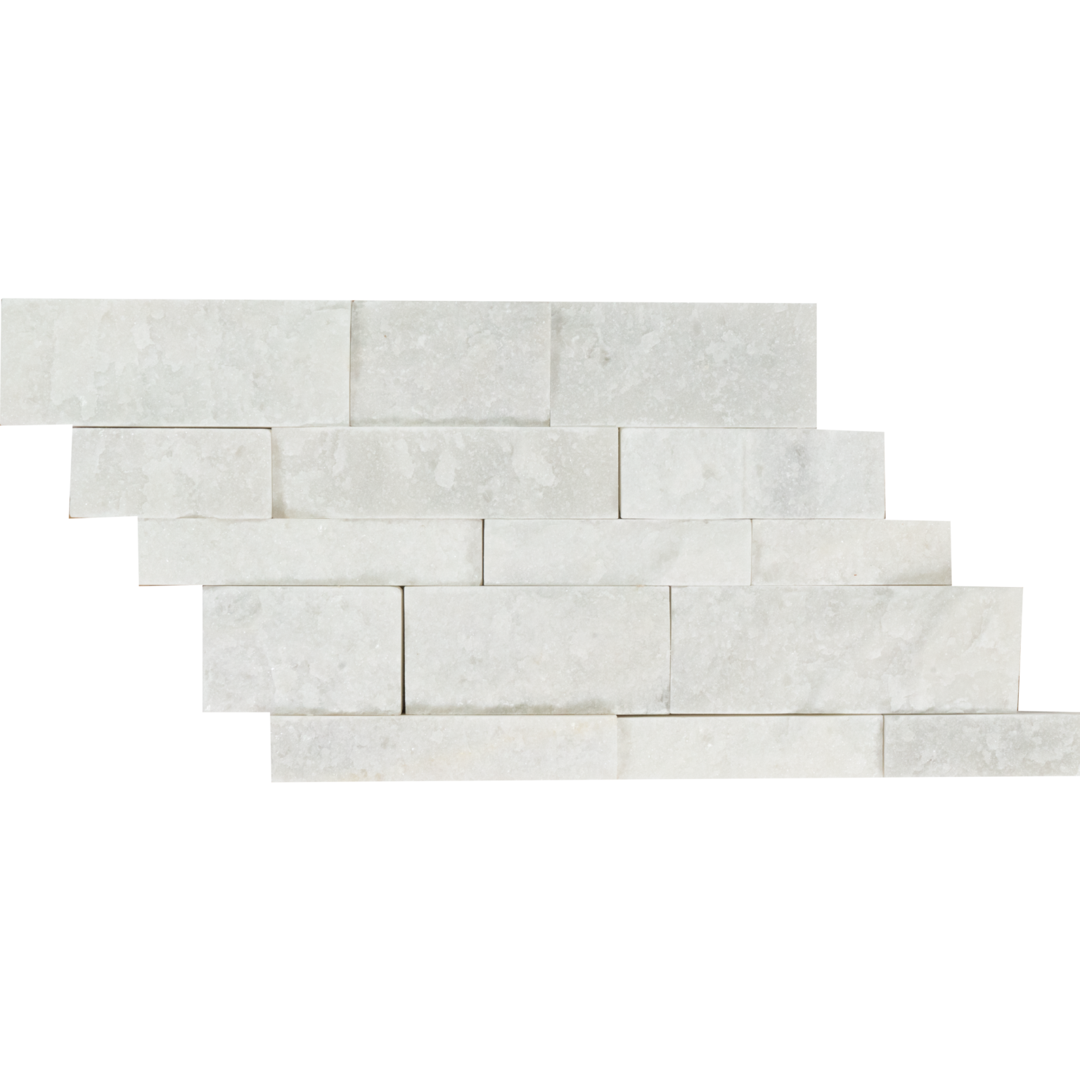 7×12 Snow White Panel Split Face ® - Keystone Tile