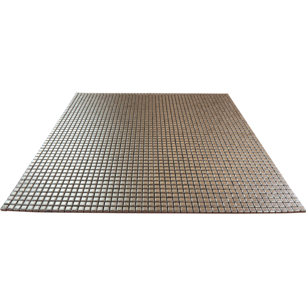1-2×1-2 Metallica Pirite Matt Porcelain Mosaic - Keystone Tile