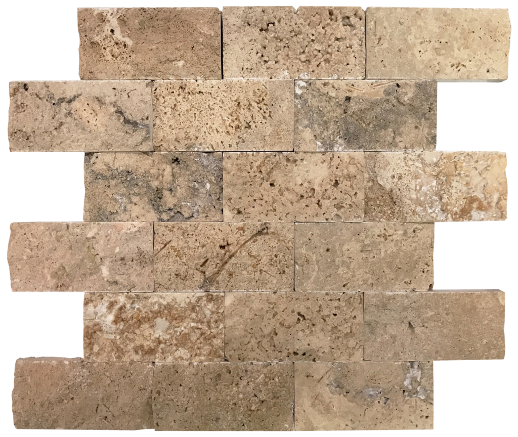 2×4 Tuscany Rustic Split Face ® - Keystone Tile