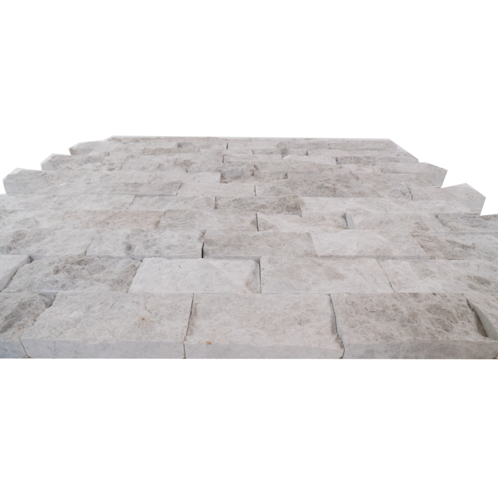 2×4 Aqua Gray Split Face - Keystone Tile