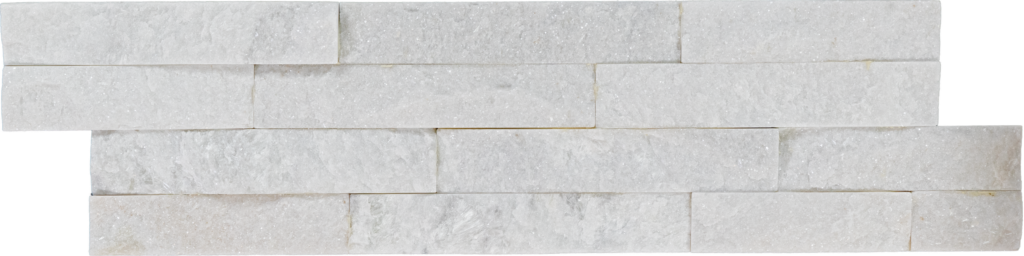 6×24 Glacier White Ledger Stone - Keystone Tile