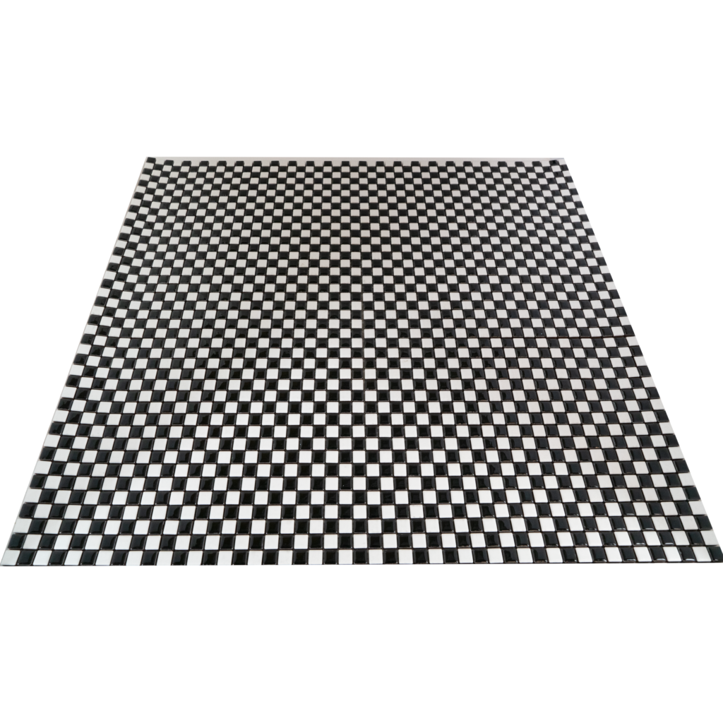 1-2×1-2 Dama Black Matt Porcelain Mosaic - Keystone Tile