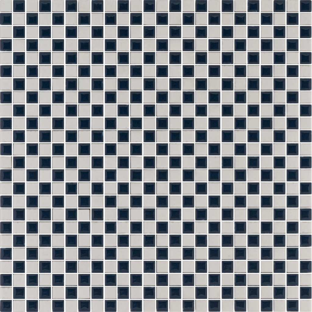 1-2×1-2 Dama Dark Blue Matt Porcelain Mosaic - Keystone Tile