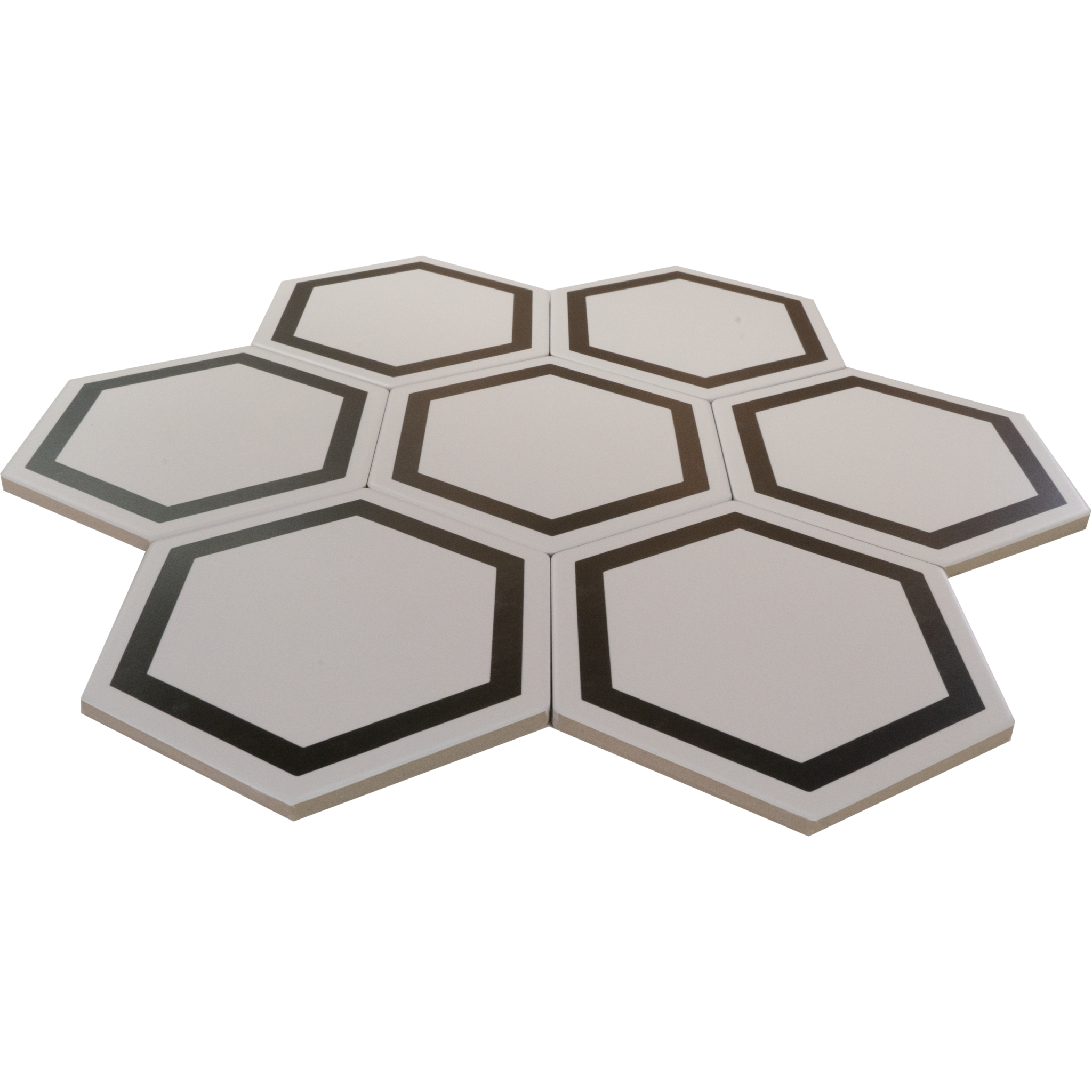 6 Inc hes Examatt Decora Exatarget Bianco Porcelain Tile - Keystone Tile