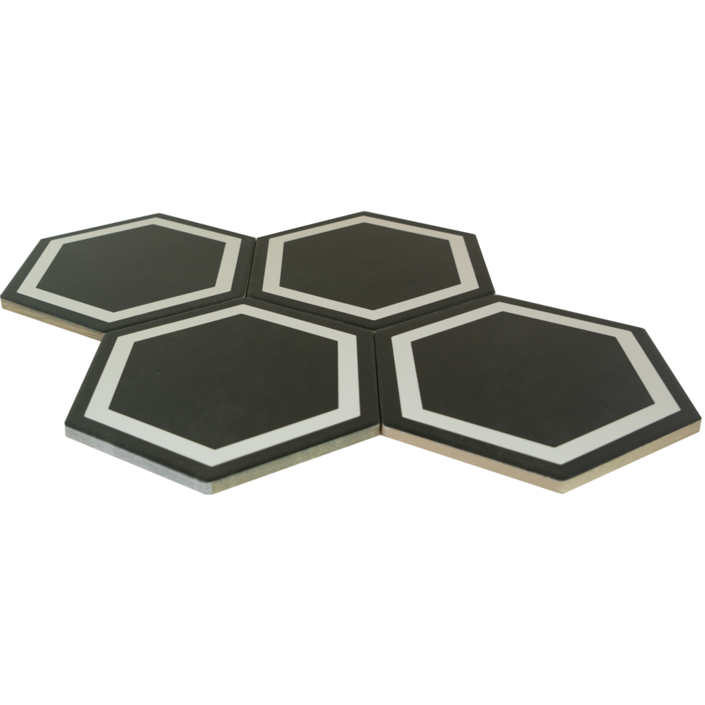 6 Inc hes Examatt Decora Exatarget Nero Porcelain Tile - Keystone Tile