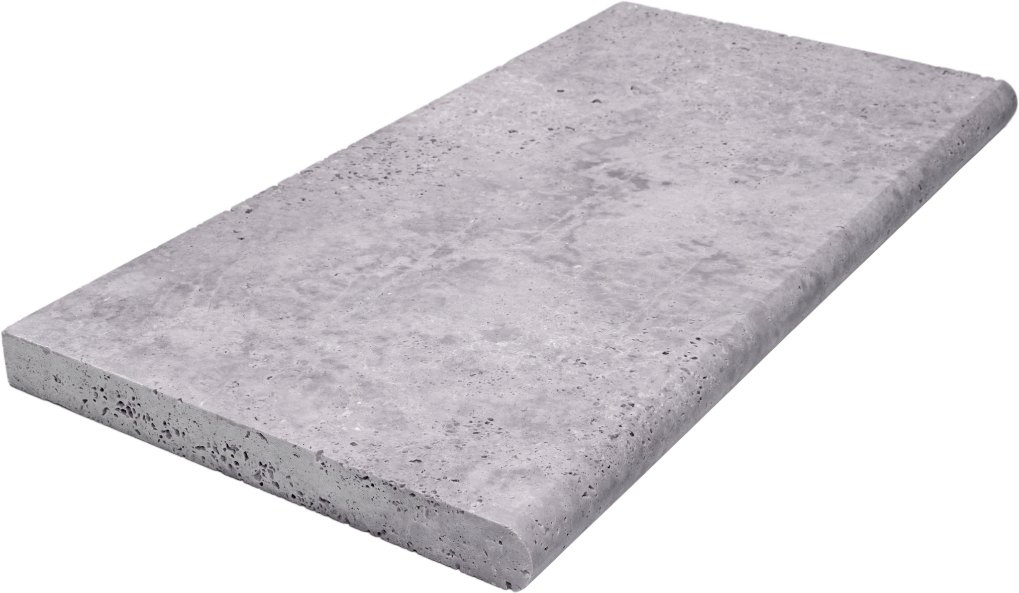 12×24 Cleopatra Gray Sandblasted Bullnose Coping ® - Keystone Tile