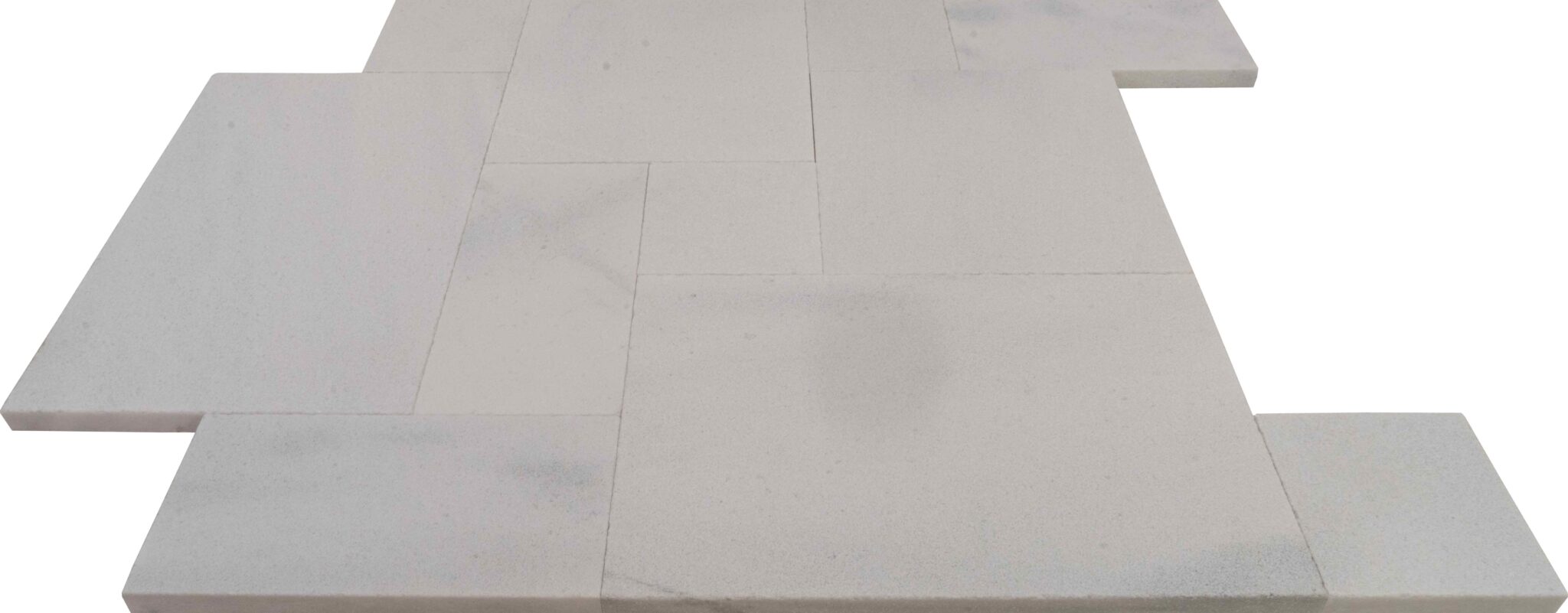 Pavers Snow White Sandblasted Versailles Pattern ® - Keystone Tile