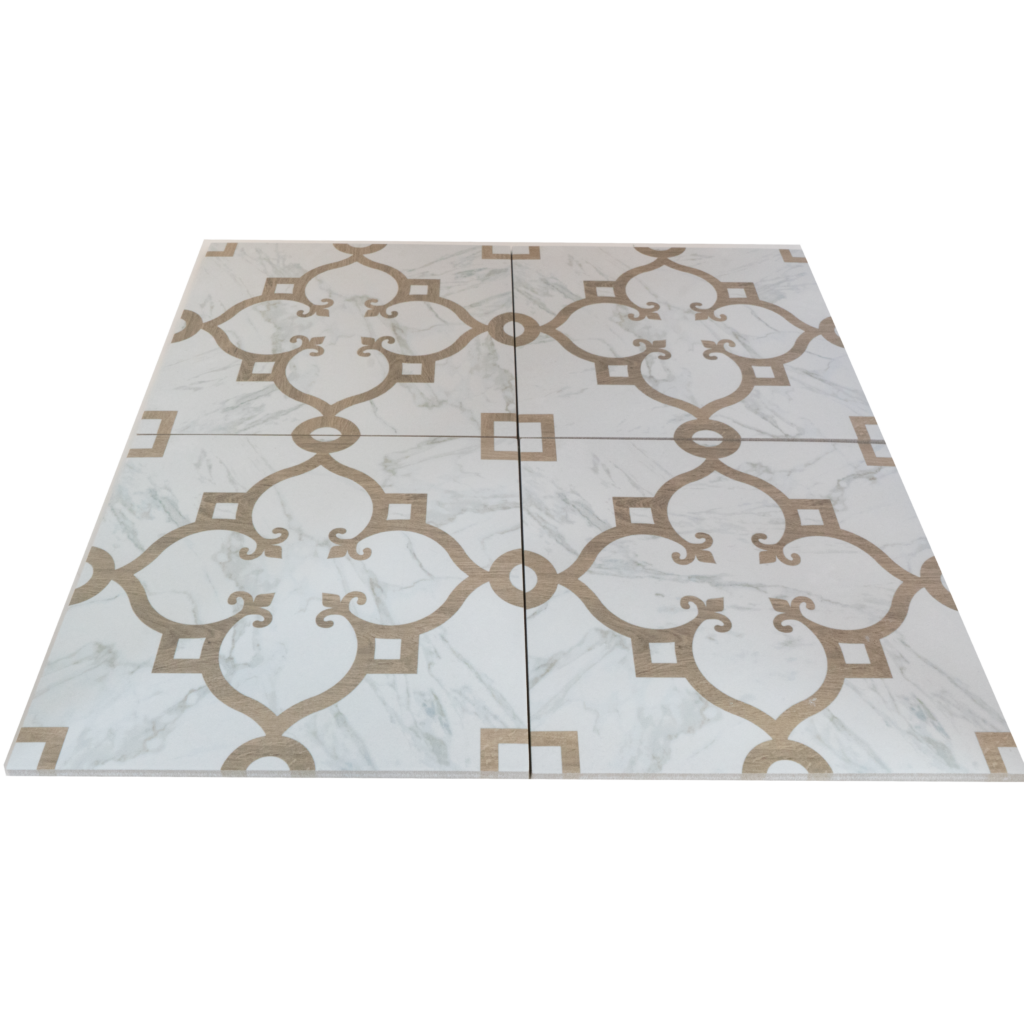 10×10 Marble & Wood Decoro 2 Matt Porcelain Tile - Keystone Tile