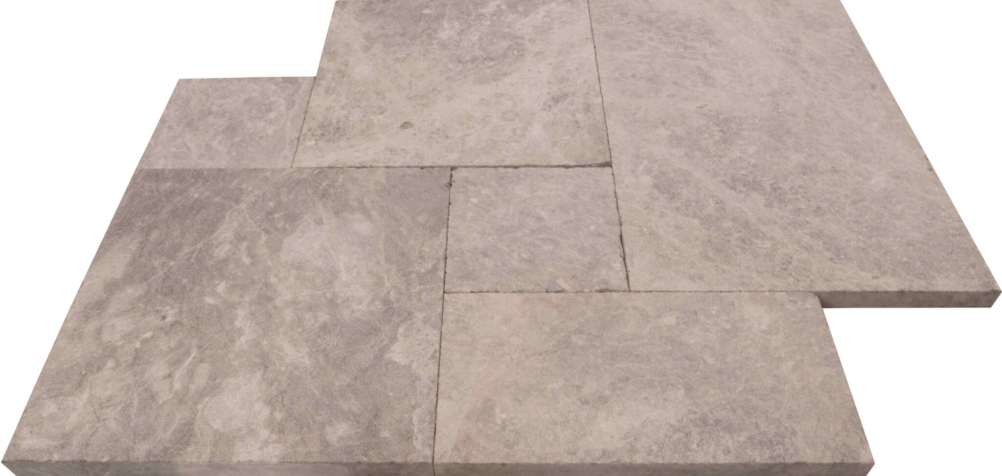 Pavers Cleopatra Gray Sandblasted Versailles Pattern ® - Keystone Tile