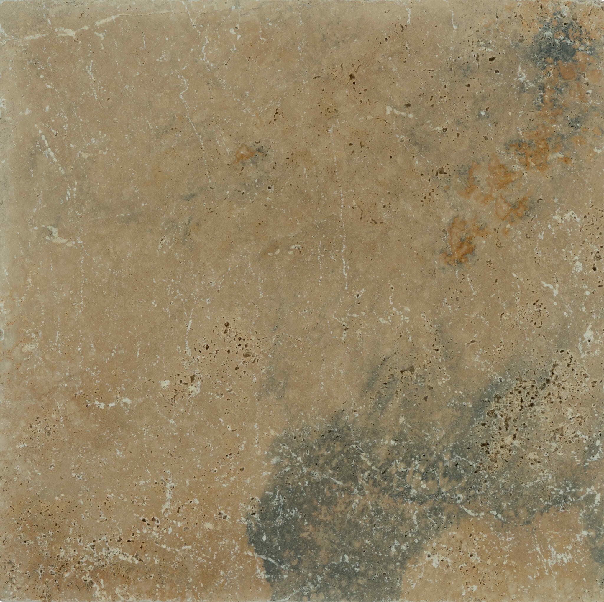 16×16 Ivory Rustic Tumbled PAVERS ® - Keystone Tile