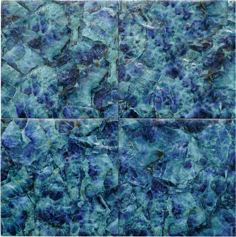 6×6 Venus Blue Glossy Porcelain Tile - Keystone Tile