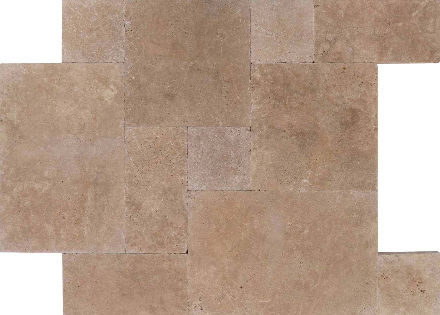 PAVERS Ivory Light Tumbled Versailles Pattern - Keystone Tile
