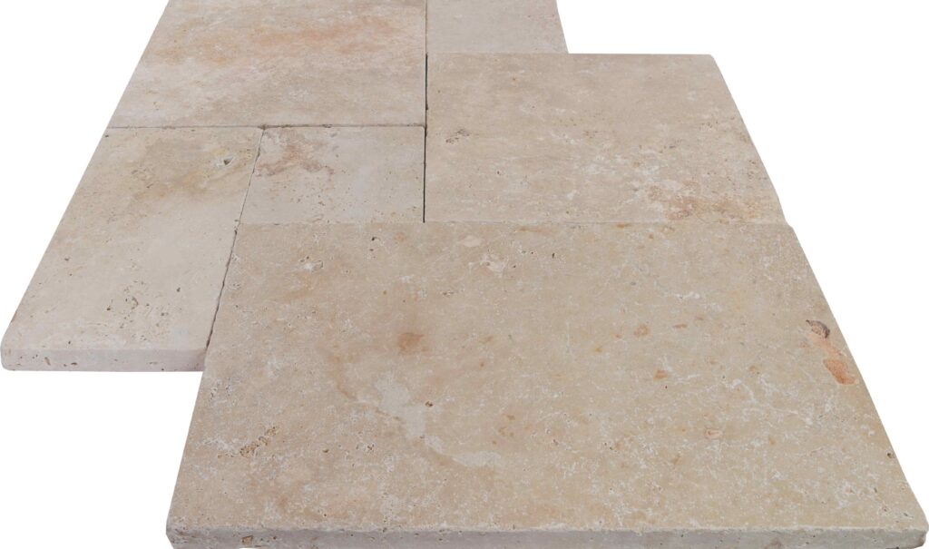 Pavers Light Classic Tumbled Versailles Pattern - Keystone Tile