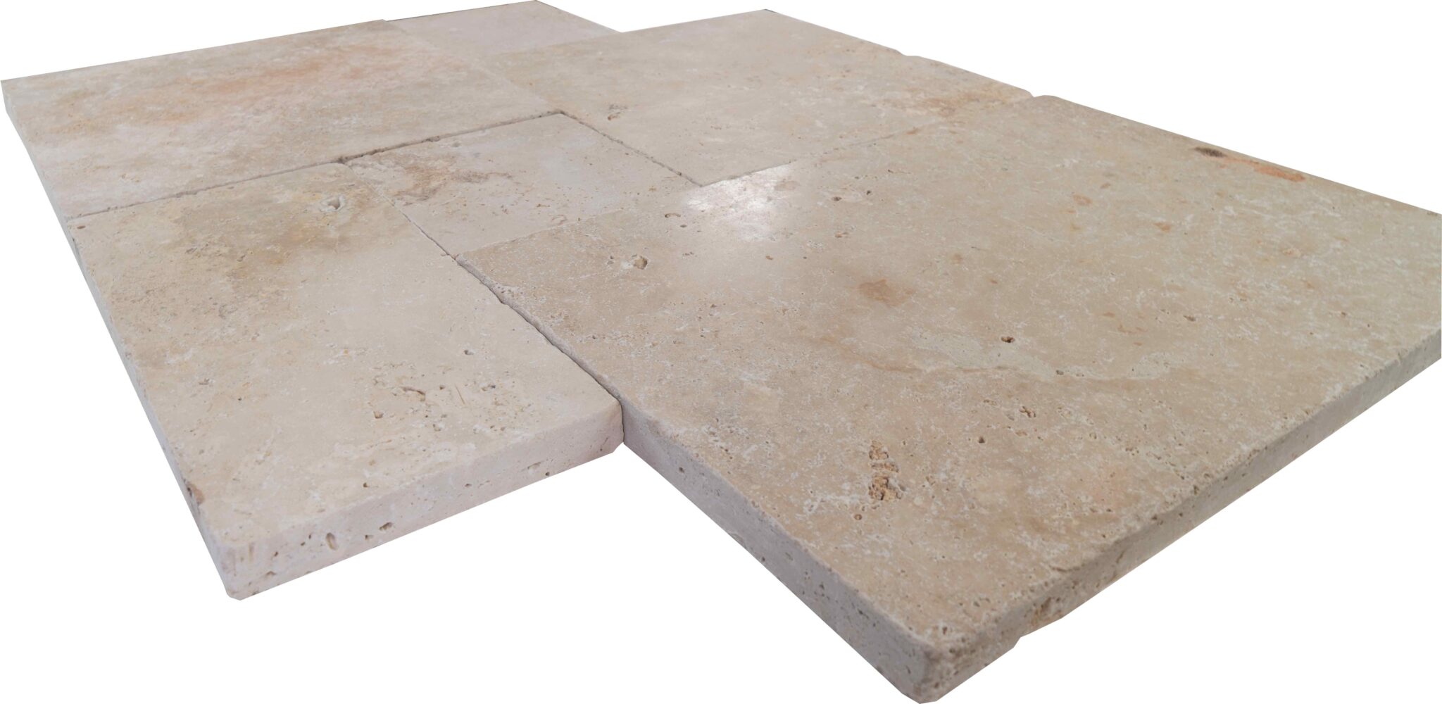 Pavers Light Classic Tumbled Versailles Pattern - Keystone Tile