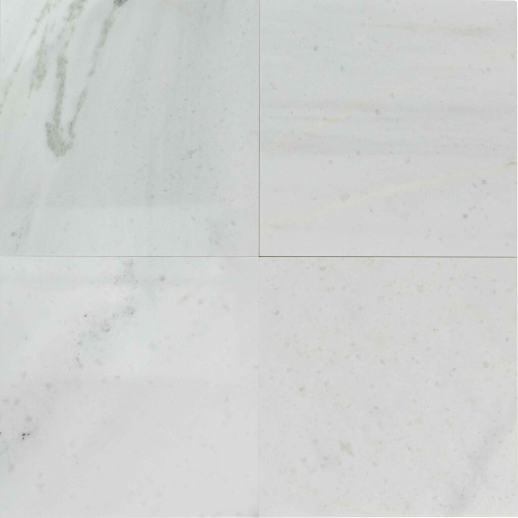 12×12 Snow White Marble Polished Tile ® - Keystone Tile