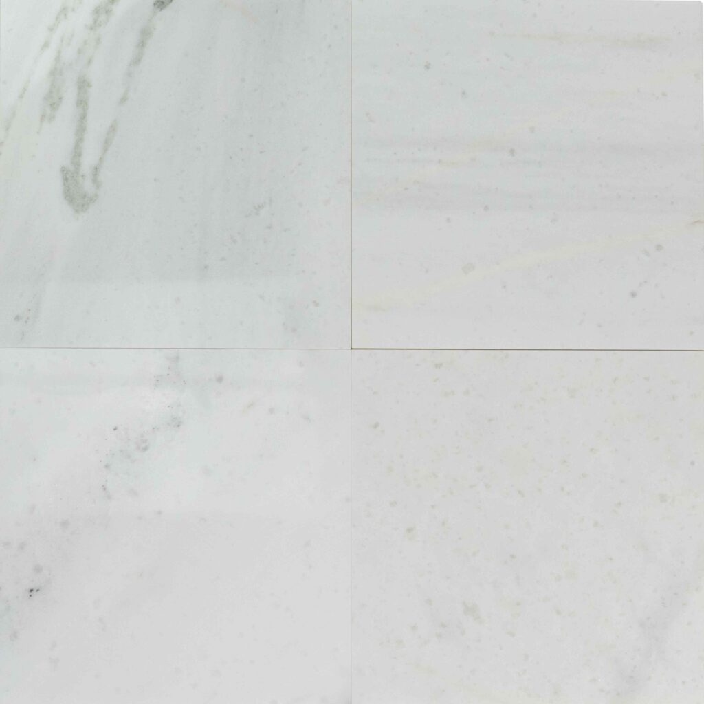 12×12 Snow White Marble Polished Tile ® - Keystone Tile