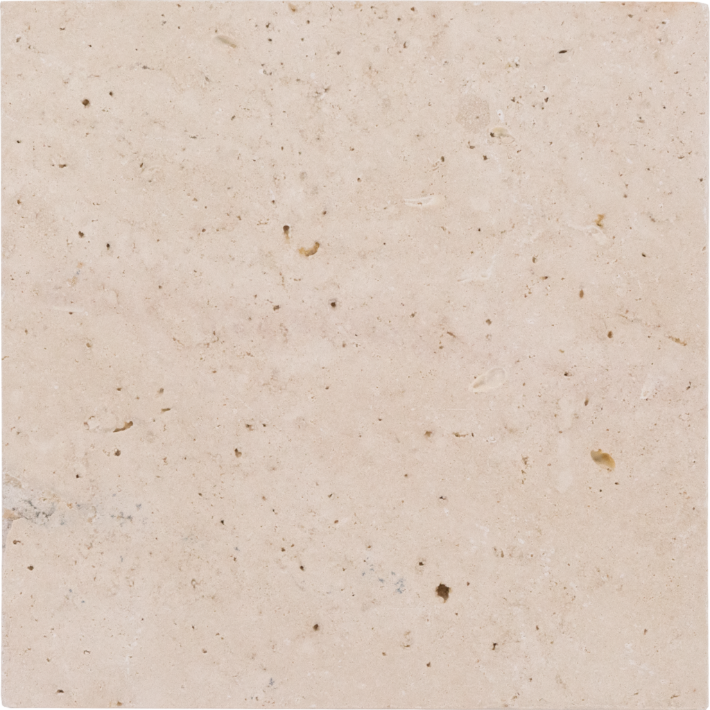 12×12 Extra Light Travertine Tumbled Tile - Keystone Tile