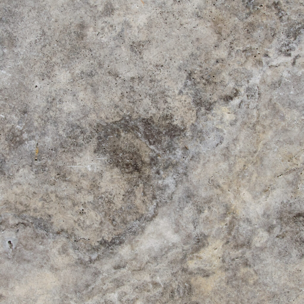 12×12 Nordic Silver Travertine Tumbled Tile ® - Keystone Tile