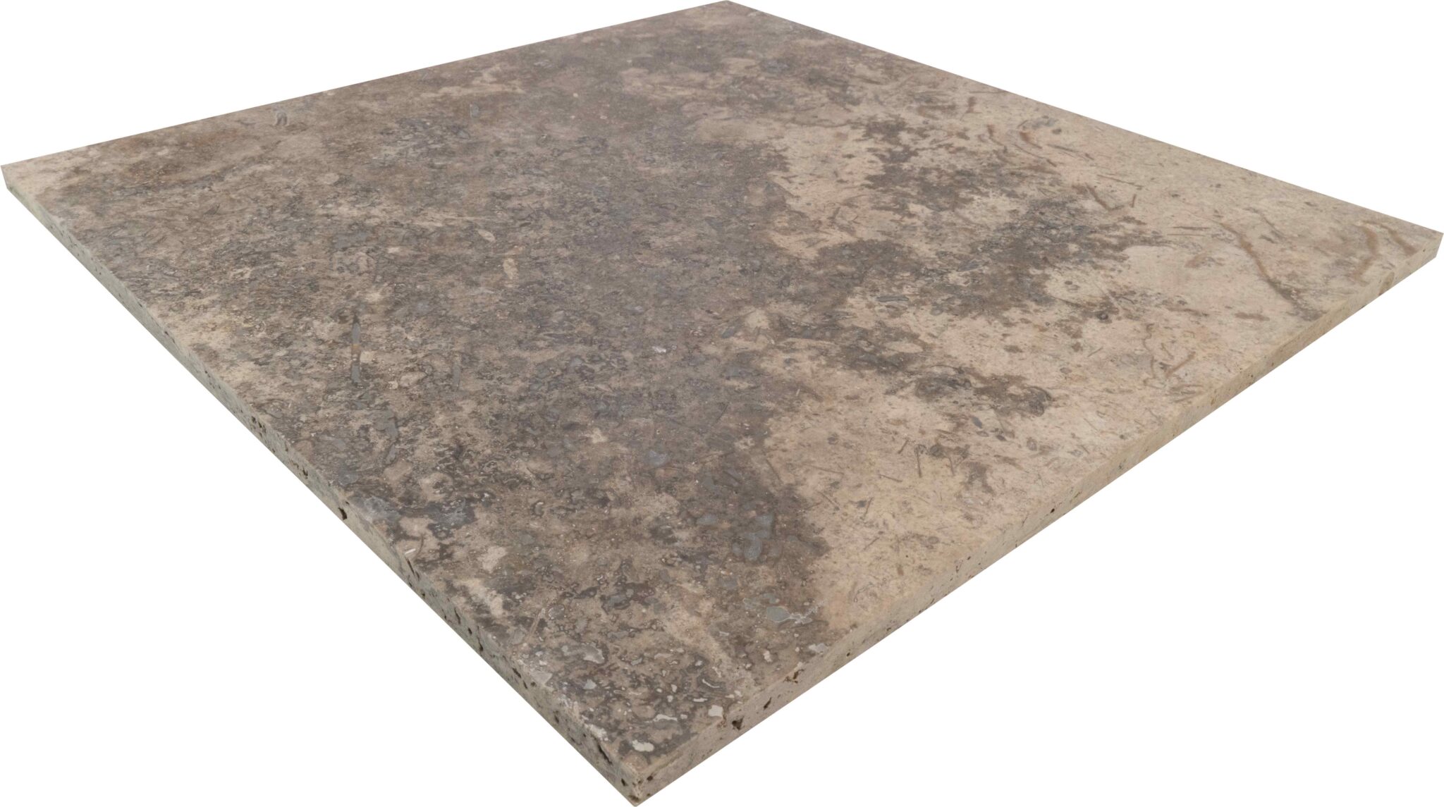 18×18 Nordic Silver Travertine Honed Filled Tile ® - Keystone Tile