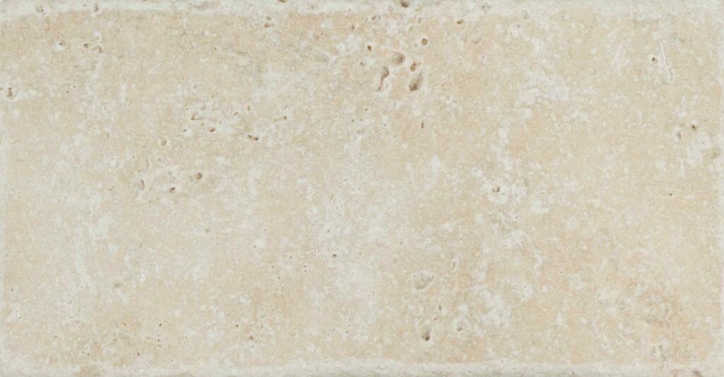 3×6 Extra Light Travertine Tumbled Tile - Keystone Tile