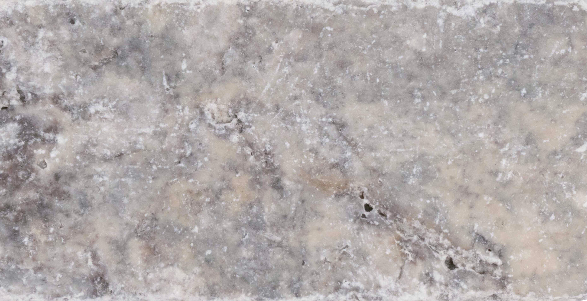 3×6 Nordic Silver Travertine Tumbled Tile ® - Keystone Tile