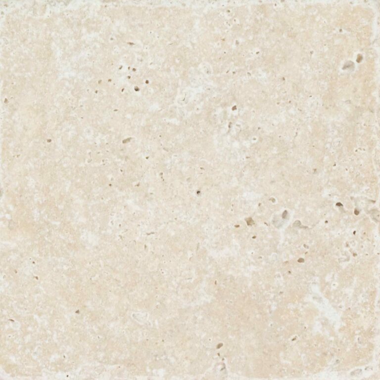 6×6 Extra Light Travertine Tumbled Tile - Keystone Tile