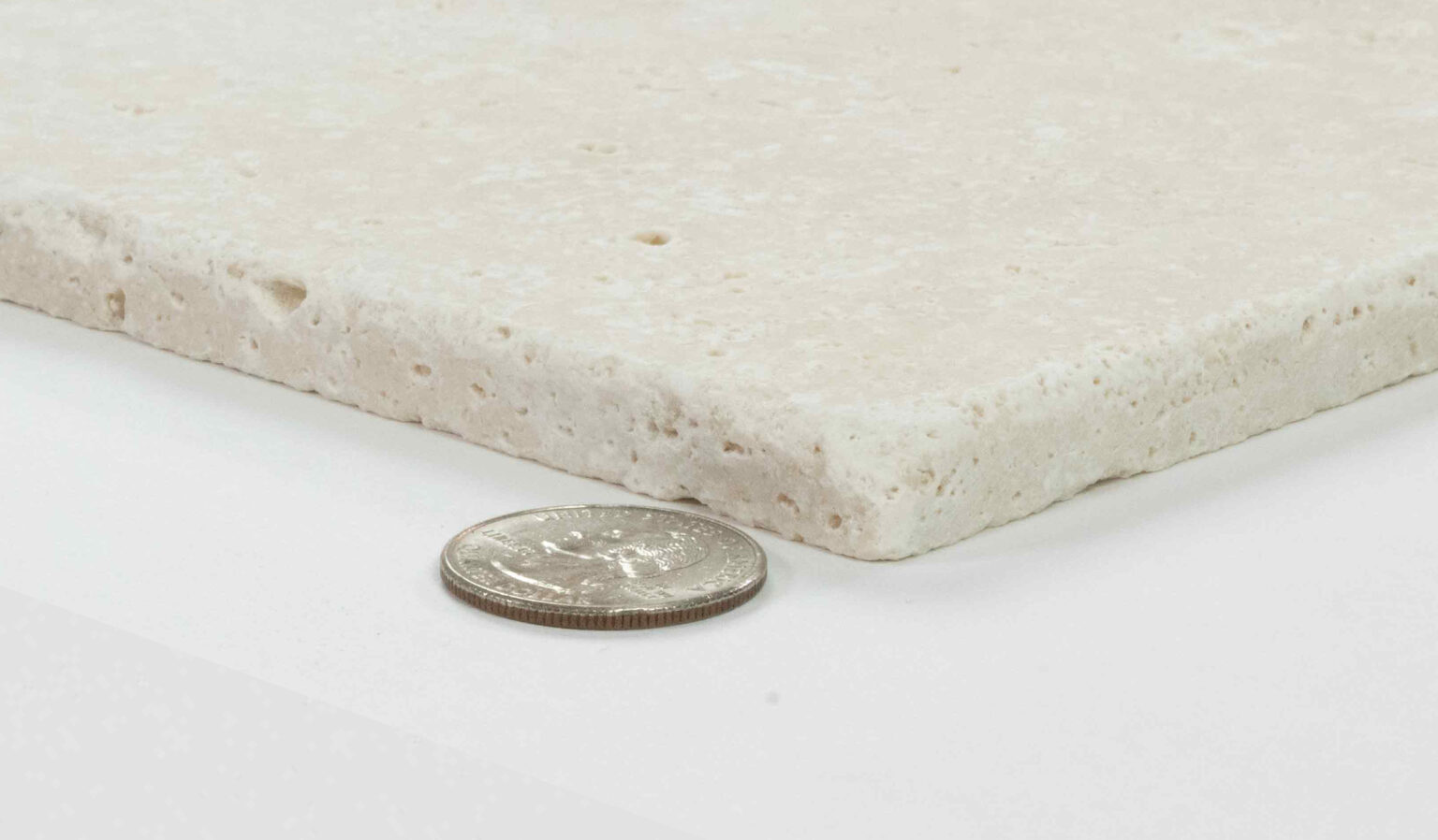 6×6 Extra Light Travertine Tumbled Tile - Keystone Tile