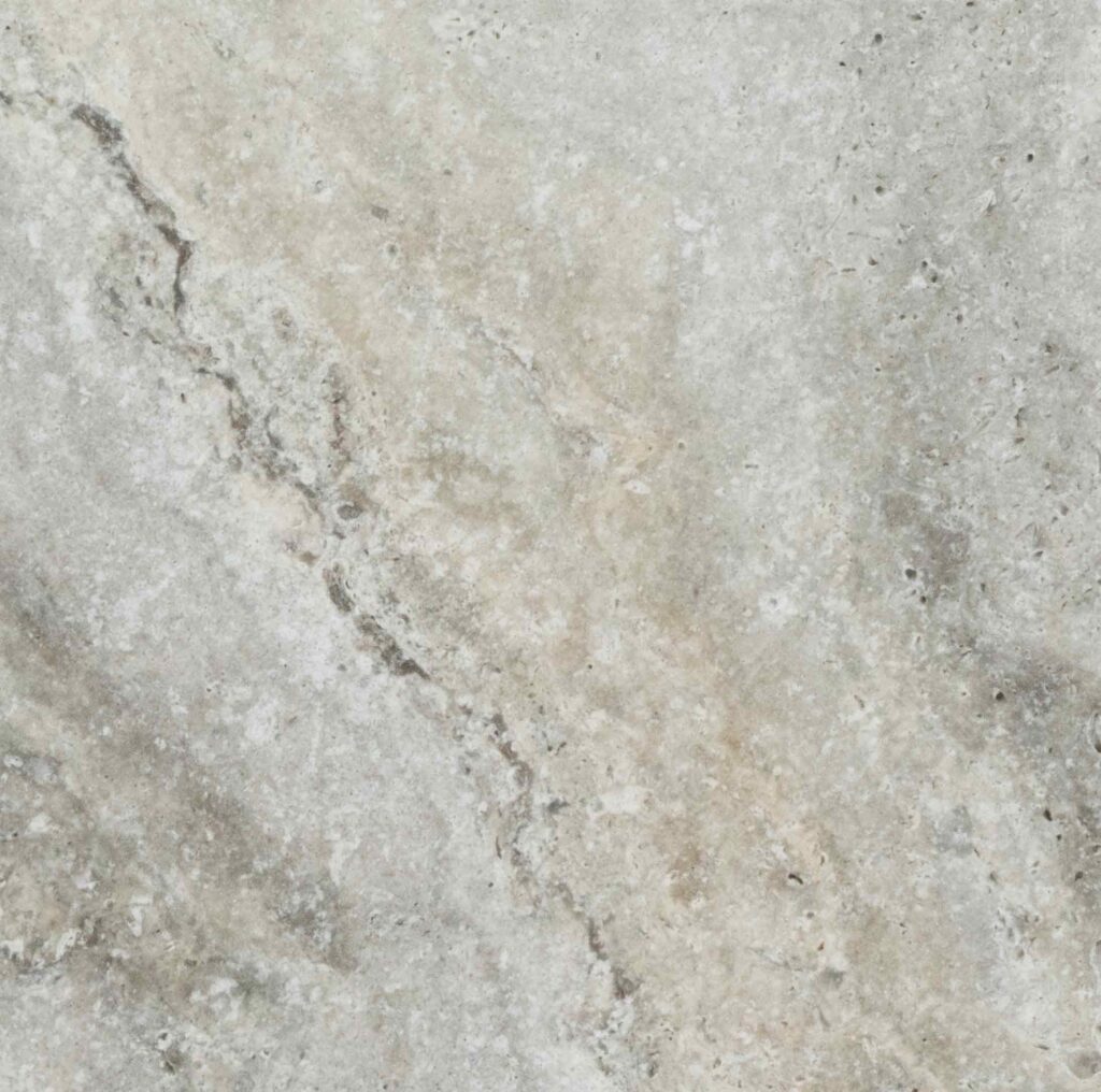 6×6 Nordic Silver Travertine Tumbled Tile ® - Keystone Tile