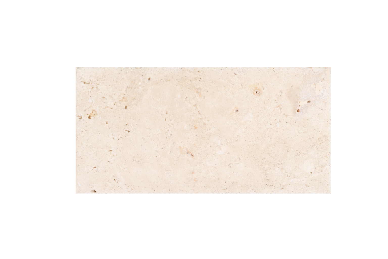8×16 Extra Light Travertine Chiseled Brushed Tile - Keystone Tile