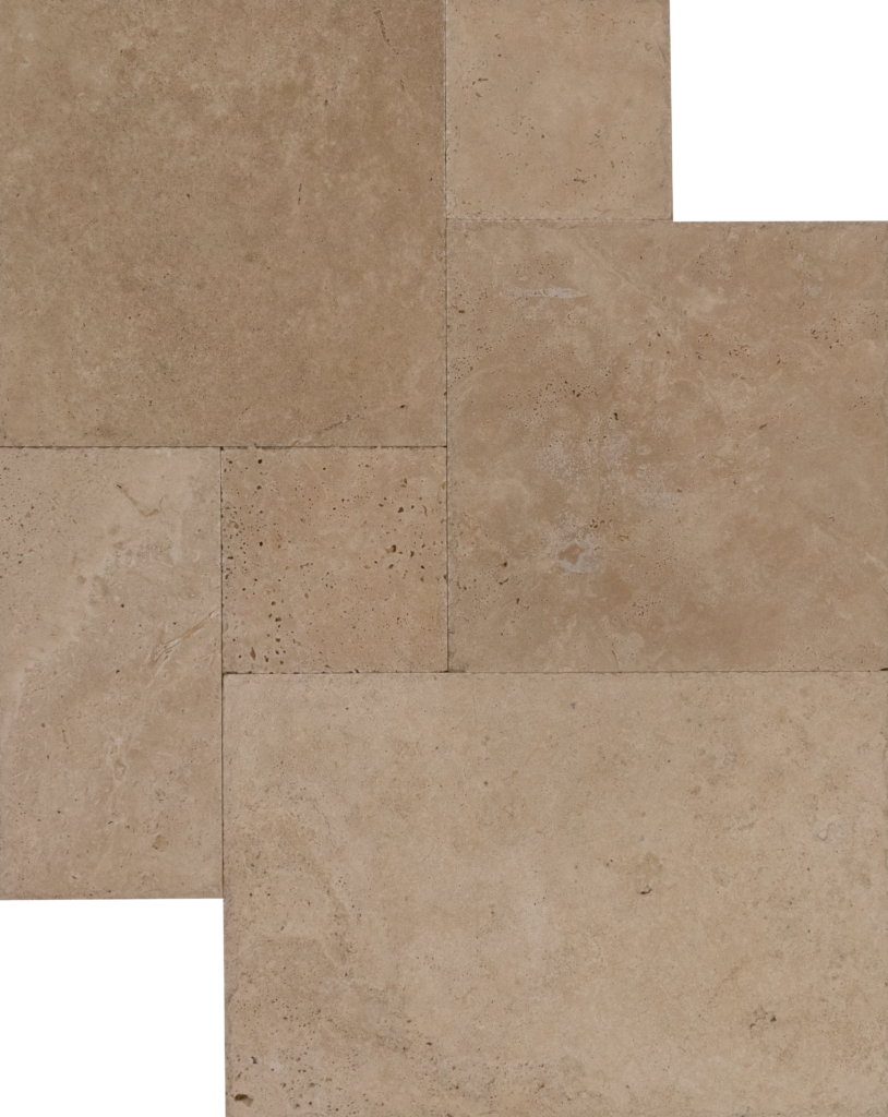 Extra Light Versailles Pattern Chiseled Brushed TILE - Keystone Tile