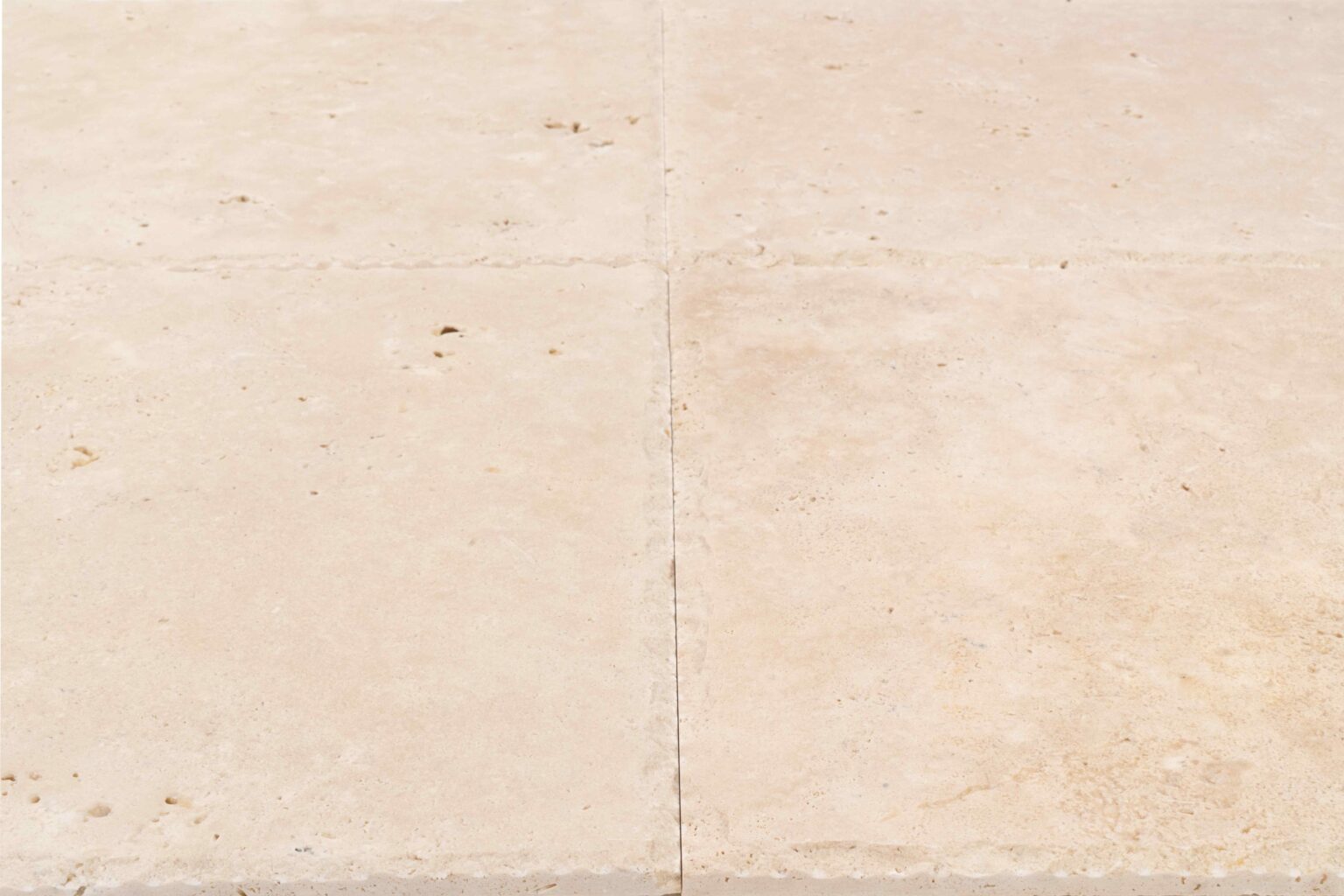 16×24 Extra Light Travertine Chiseled Brushed Tile - Keystone Tile
