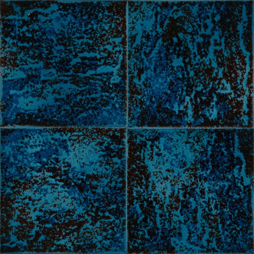 6×6 Metalli Azurro Glossy Porcelain Tile - Keystone Tile