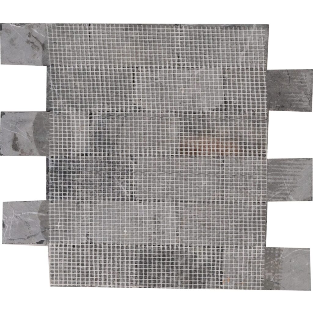2×4 Black Marble Split Face - Keystone Tile