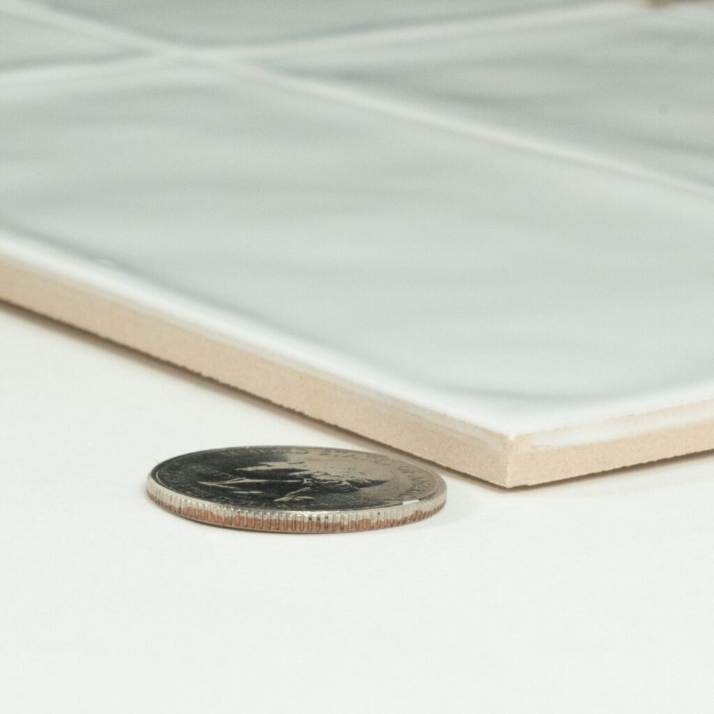 3X6 Silk Gesso Glossy Ceramic Tile - Keystone Tile