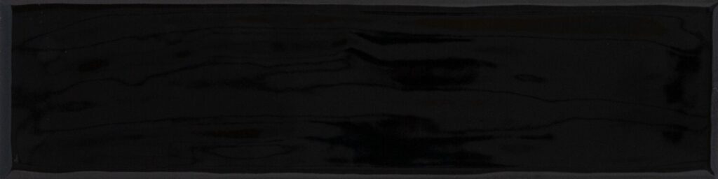2.5×10 Colors Black Glossy Porcelain Tile - Keystone Tile
