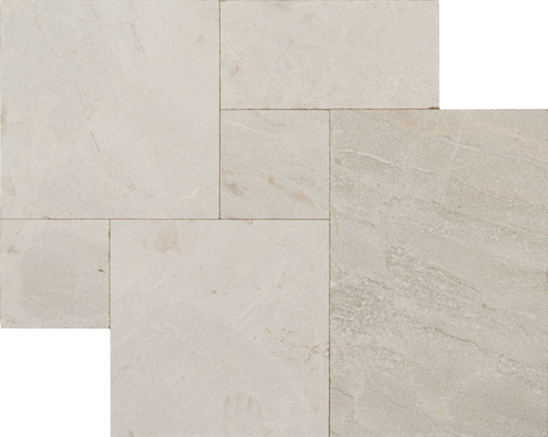 Pavers Troy Beige Sandblasted Versailles Pattern - Keystone Tile