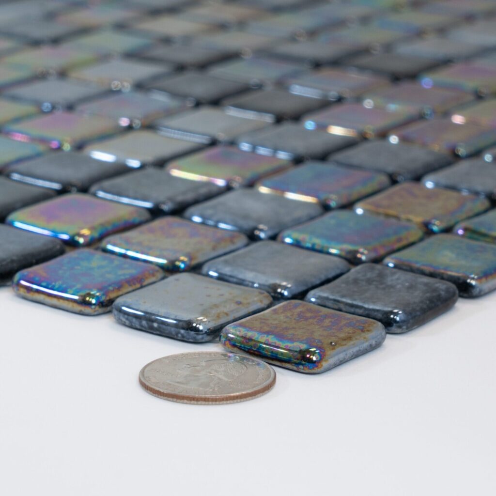 1×1 Fusion Abalon Glass Mosaic - Keystone Tile