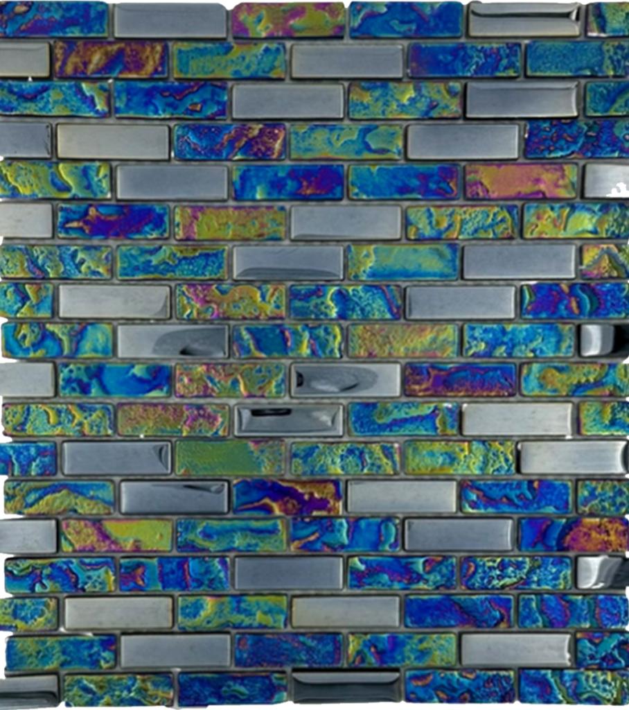 0.6×2 Coastal Cove Glass Mosaic - Keystone Tile