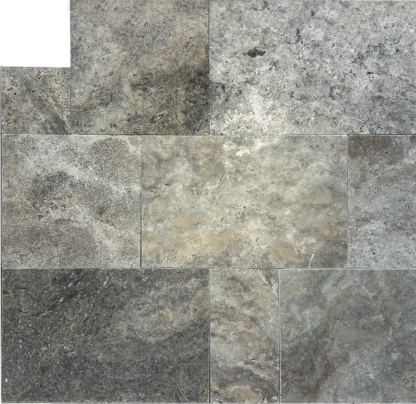 PAVERS Premium Silver Tumbled Versailles Pattern - Keystone Tile