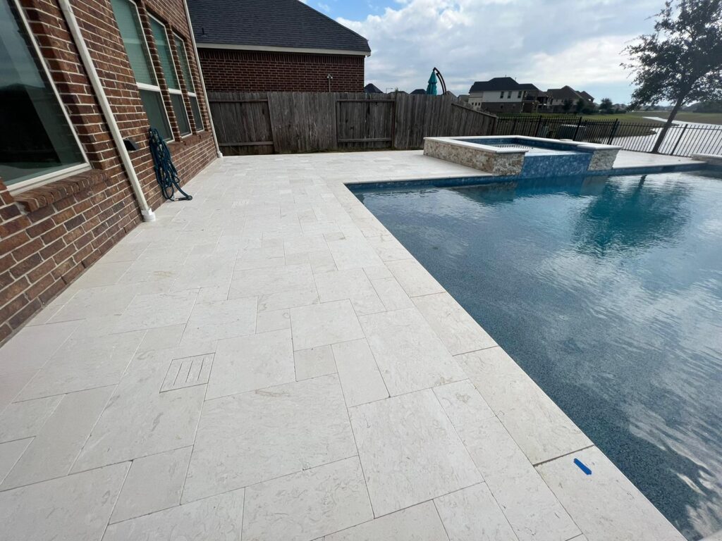 Shell Beach Versailles Pattern Brushed Straight Edge TILE ® - Keystone Tile