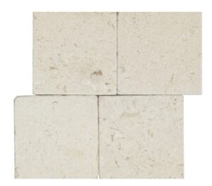 6X6 Shell Beach Limestone Tumbled Tile ® - Keystone Tile